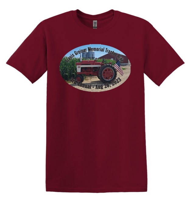 Gildan T-Shirt w/ Travis Memorial Ride 2023 Printing