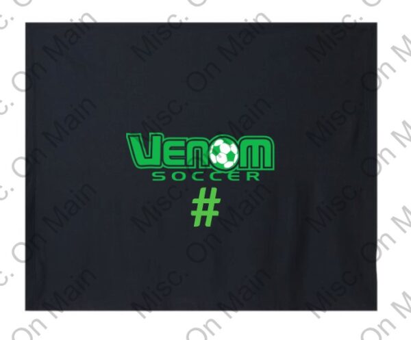 Heavy Stadium Blanket w/ Venom Soccer Printing