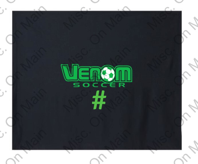 Heavy Stadium Blanket w/ Venom Soccer Printing