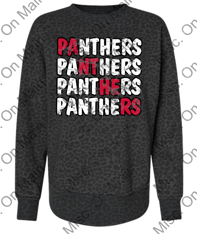 Women’s LAT Fleece Crewneck Sweatshirt with Pekin Panther Printing