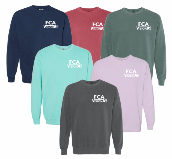 Comfort Colors Unisex Garment-Dyed Crewneck Sweatshirt w/ Custom FCA ...